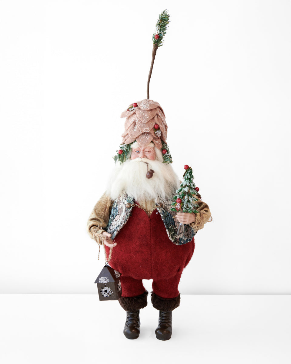 FOREST SANTA WITH LANTERN 40CM - X3791 (Box of 1) – Reliance Trading ...
