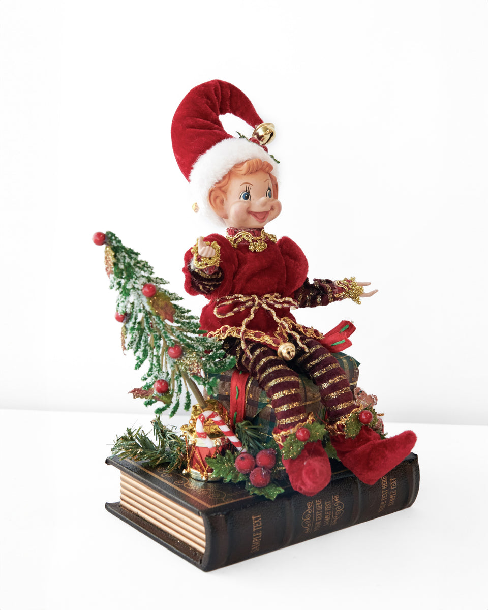 CHRISTMAS ELF ON OPENING BOOK - X3799 (Box of 1) – Reliance Trading ...