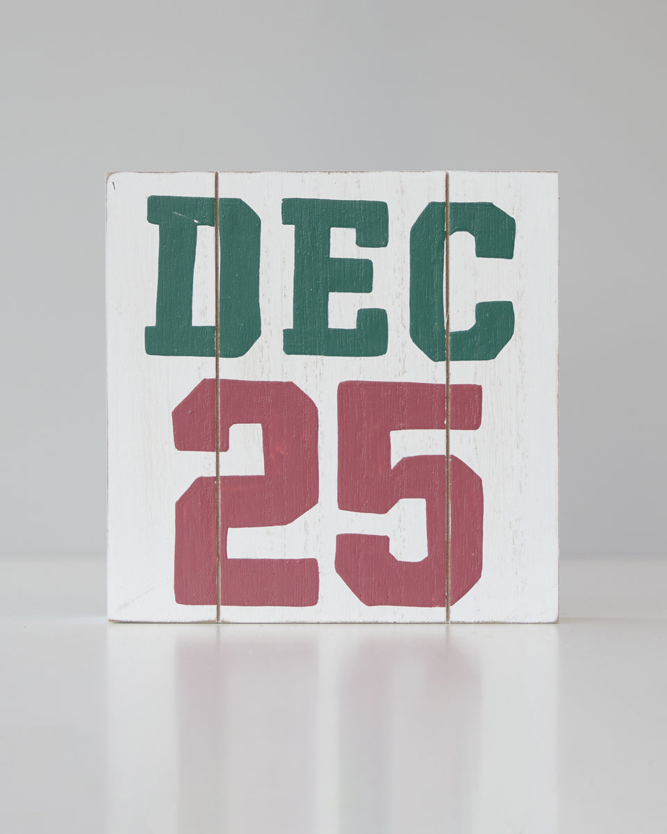 DEC 25 TABLE BLOCK 13cm - X2542 (Box of 6) – Reliance Trading Corporation